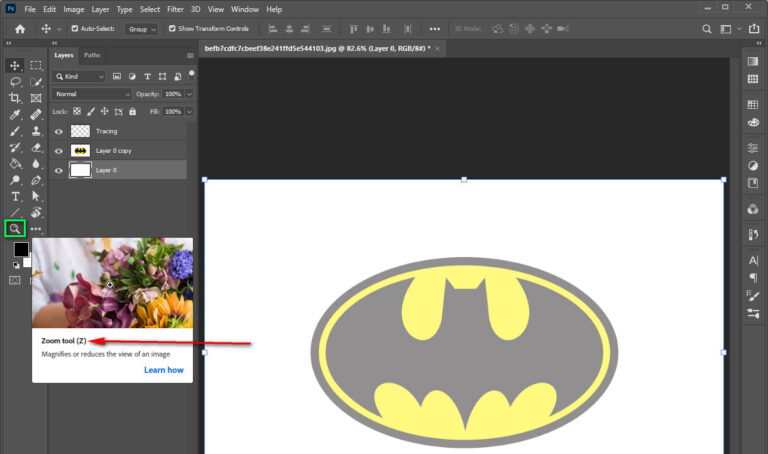 How To Trace Over A Picture In Photoshop?