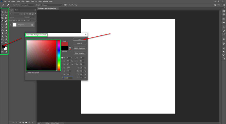 How To Change Foreground Color In Photoshop