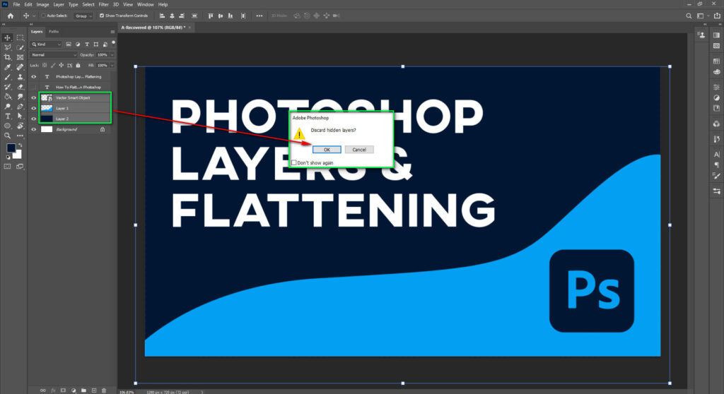 How To Flatten Layers In Photoshop
