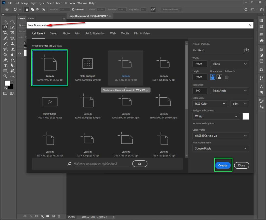 How to curve an image in photoshop?